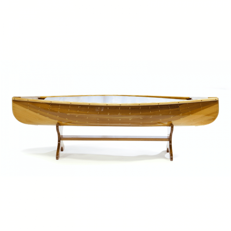 5’ Classic canoe coffee table - Canoe furniture